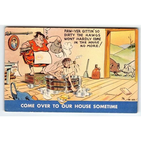 Hillbilly In Bathtub | Art | Hillbilly In Bathtub Come Over To Our ...